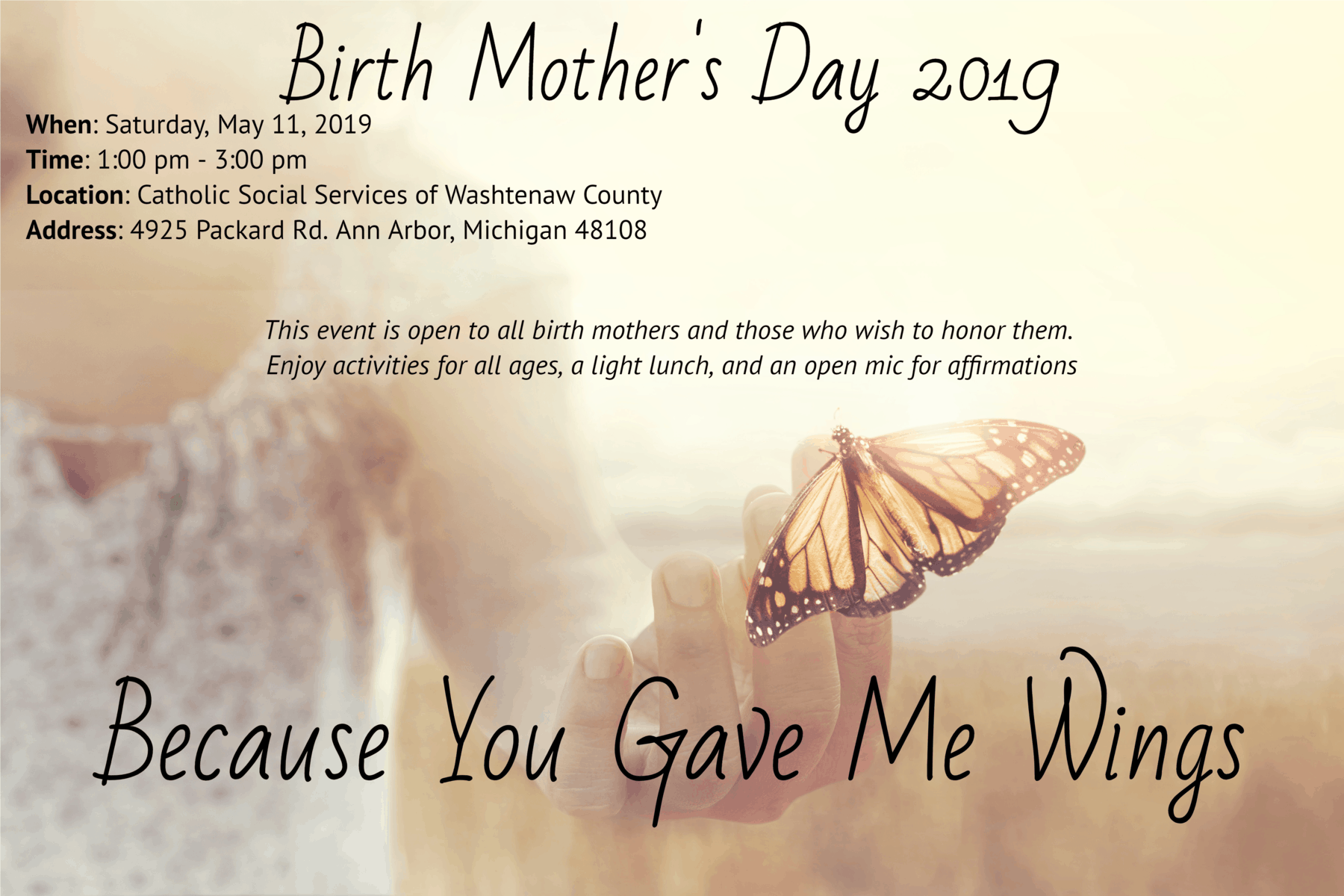 Birth Mother's Day 2019 | Catholic Charities Washtenaw County